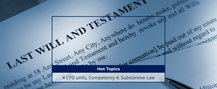 Wills and estates masterclass | Law Society of Western Australia